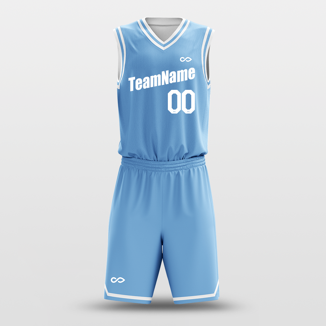 Light Blue White - Custom Basketball Jersey Design for Team – CIKERS Europe